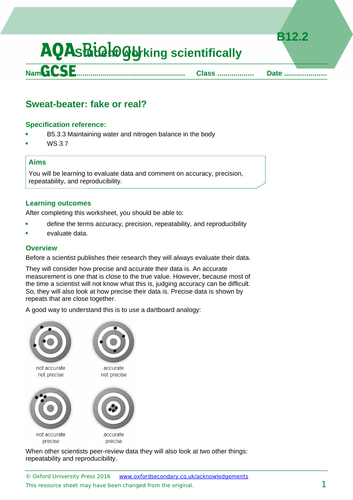 B12.2 Removing body waste | Teaching Resources