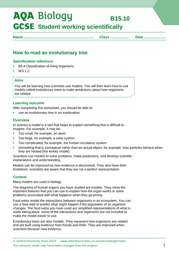 B15.10 New systems of classification | Teaching Resources