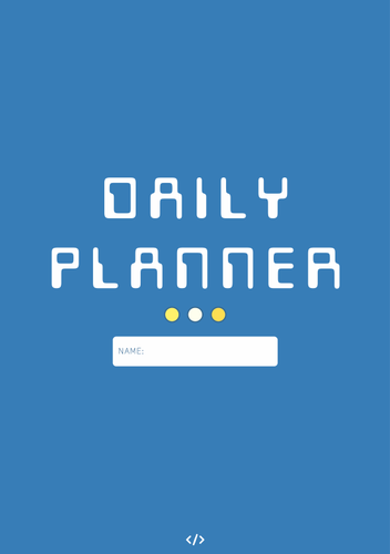 Python Theme Daily Planner Digital Printable Computer Science Notebook ...