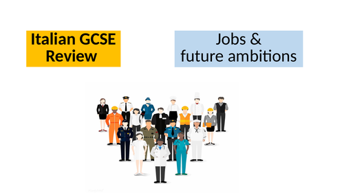 Italian GCSE review - Jobs and future ambitions | Teaching Resources