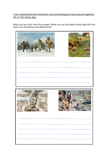 The Stone Age - Year 3 | Teaching Resources