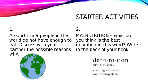 B18.10 Factors affecting food security | Teaching Resources