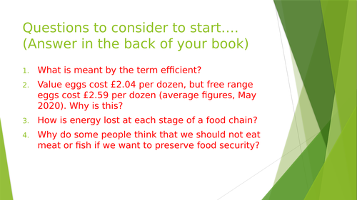 B18.11 Making food production efficient | Teaching Resources