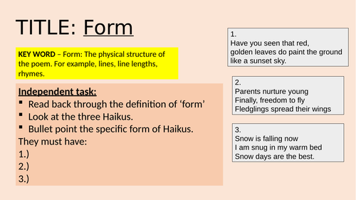 Identity and Culture Poetry Unit KS3 | Teaching Resources