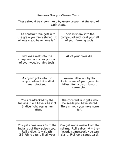 THE ROANOKE MYSTERY - an interactive game | Teaching Resources