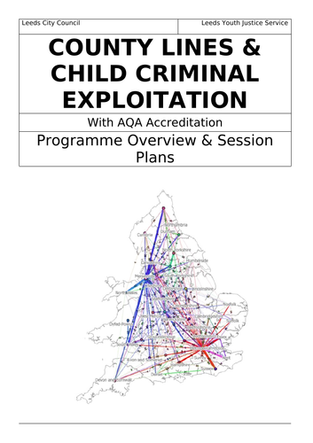 PSHCE County Lines & Child Criminal Exploitation FULL Unit of Work ...