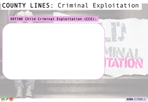 PSHCE County Lines & Child Criminal Exploitation FULL Unit of Work ...
