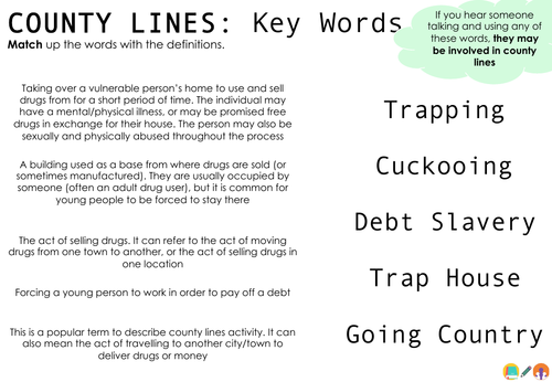 PSHCE County Lines & Child Criminal Exploitation FULL Unit of Work ...
