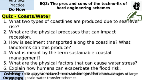 Edexcel A Level Geography Water EQ3 | Teaching Resources
