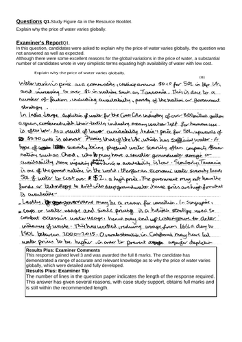 Edexcel A Level Geography Water - Full set of Lessons | Teaching Resources