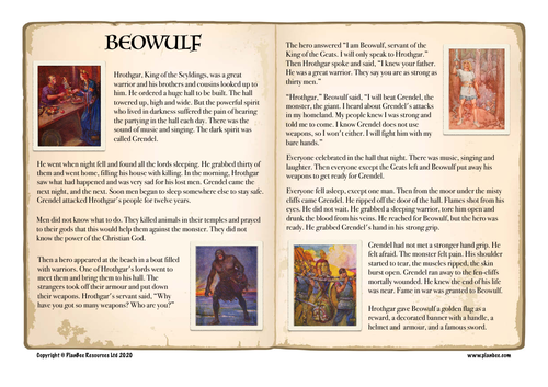 Beowulf writing SOL | Teaching Resources