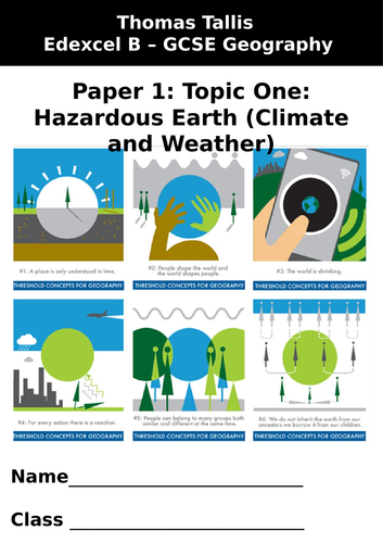Edexcel B GCSE Geography Climate Revision Work Booklet | Teaching Resources