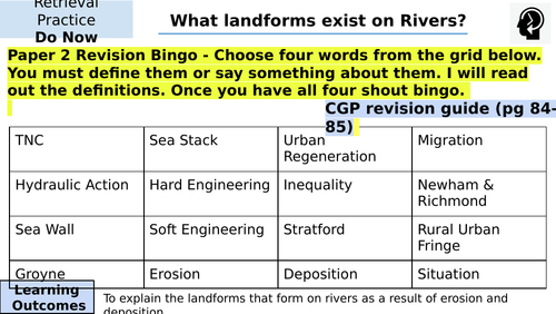 Edexcel B GCSE Geography Rivers Lessons | Teaching Resources