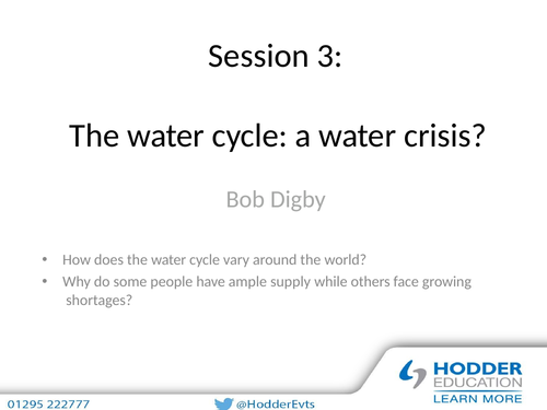 Edexcel A Level Geography Water Revision | Teaching Resources