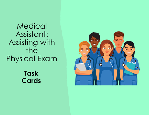 Medical Assistant: Assisting with the Physical Exam Task Cards (Nursing ...