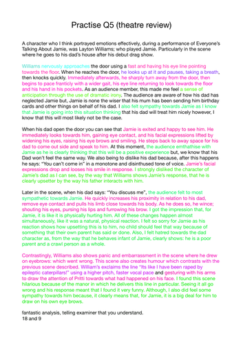 Everyone's Talking About Jamie Theatre Review essay response | Teaching ...