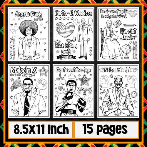 Black History Month Activities Bundle | math-word search-coloring ...