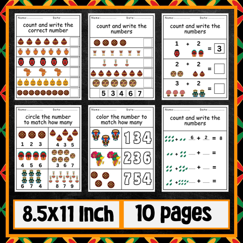 Black History Month Activities Bundle | math-word search-coloring ...