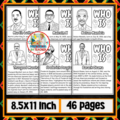 Black History Month Activities Bundle | math-word search-coloring ...