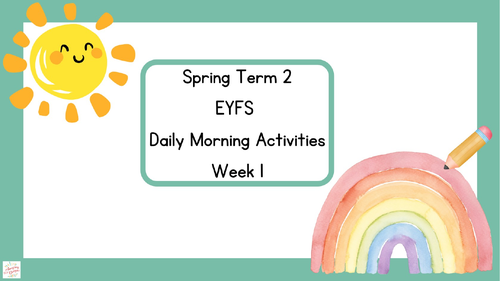 EYFS Early Morning Activities Powerpoint. Editable | Teaching Resources
