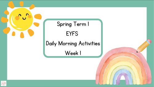EYFS Early Morning Activities Powerpoint. Editable | Teaching Resources
