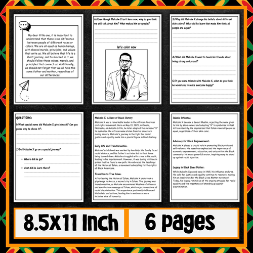 Black History Month Activities Bundle | math-word search-coloring ...