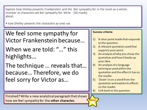 Frankenstein Chapter 23 | Teaching Resources