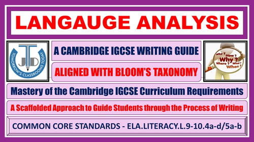 Mastering Language Analysis - Google Slides | Teaching Resources