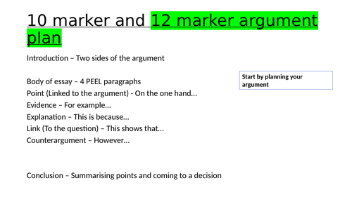 IB Geography essay structure guidance pack | Teaching Resources