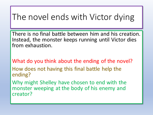 Frankenstein Ending | Teaching Resources