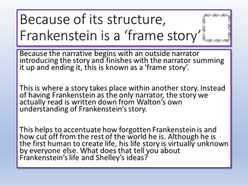 Frankenstein Ending | Teaching Resources