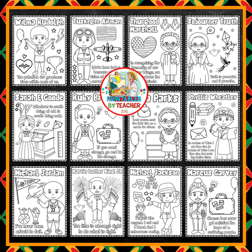 Black History Month Coloring Pages | Black heroes quotes coloring ...