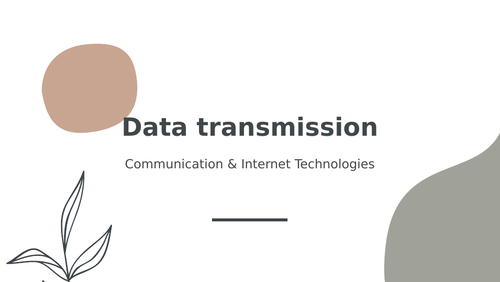 Data transmission | Teaching Resources