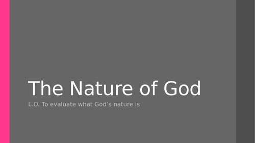 A-Level RS: Nature of God Lesson - Eduqas Christianity (Religious ...