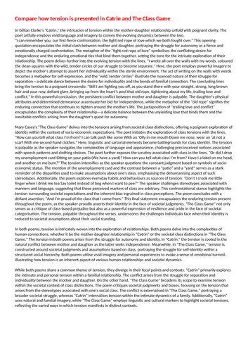 The Class Game Mary Casey | Teaching Resources