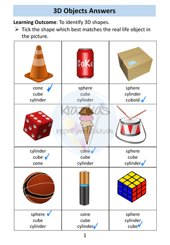 Level 1 Functional Skills Maths - 3 D Shapes - Workbook | Teaching ...