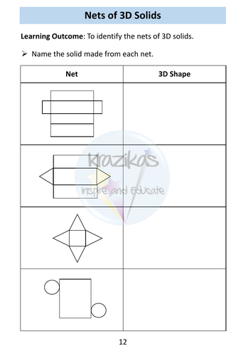 Level 1 Functional Skills Maths - 3 D Shapes - Workbook | Teaching ...