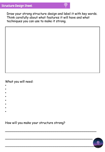 KS1 Strong Structures - Design and Technology Unit - 6 Lessons ...