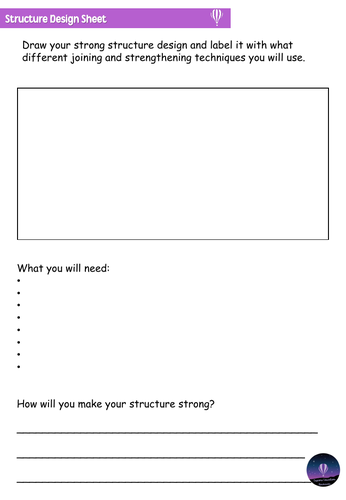 KS1 Strong Structures - Design and Technology Unit - 6 Lessons ...
