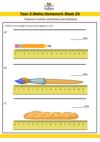 Year 3 - Measure in mm, cm and m | Teaching Resources