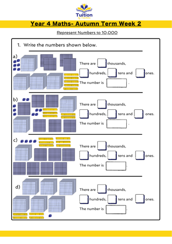 Year 4 - Numbers to 10,000 | Teaching Resources