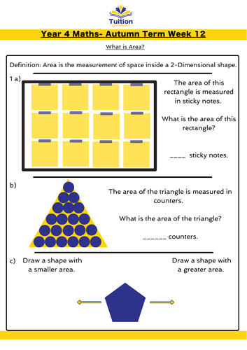 Year 4 - Area | Teaching Resources
