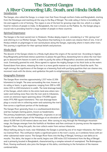 River Ganges Reading Passages | Teaching Resources