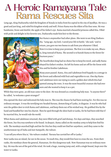 Rama and Sita - Ramayana - Reading | Teaching Resources