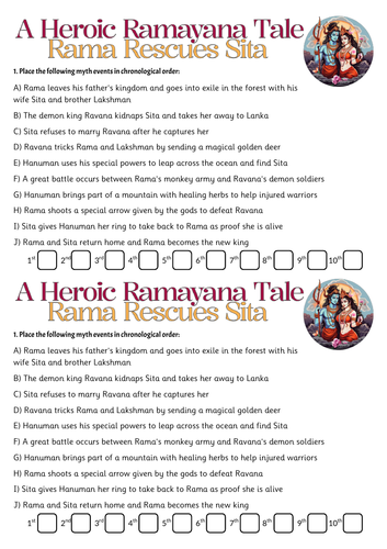 Rama and Sita - Ramayana - Reading | Teaching Resources