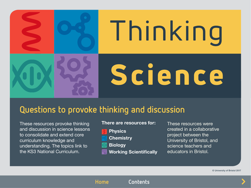 Thinking Science: Questions to provoke thinking and discussion ...