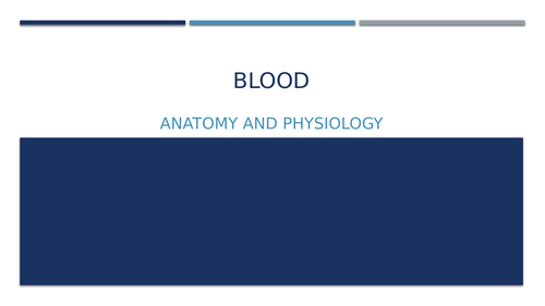 Blood Anatomy and Physiology Power Point | Teaching Resources