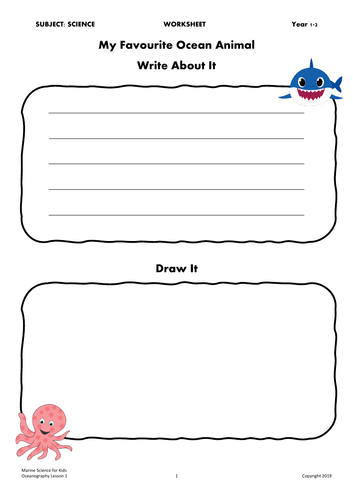 8 Ocean Lessons for Kids (Complete set for ages 5+): Marine Biology ...