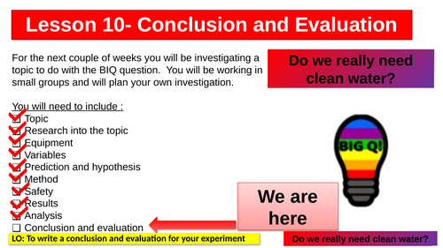 Project based learning around the question 'do we really need clean ...