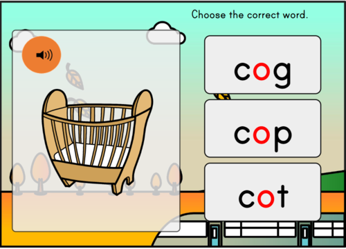 The Ultimate Phonics Word Builder Game: Short 'O' Multiple Choice ...